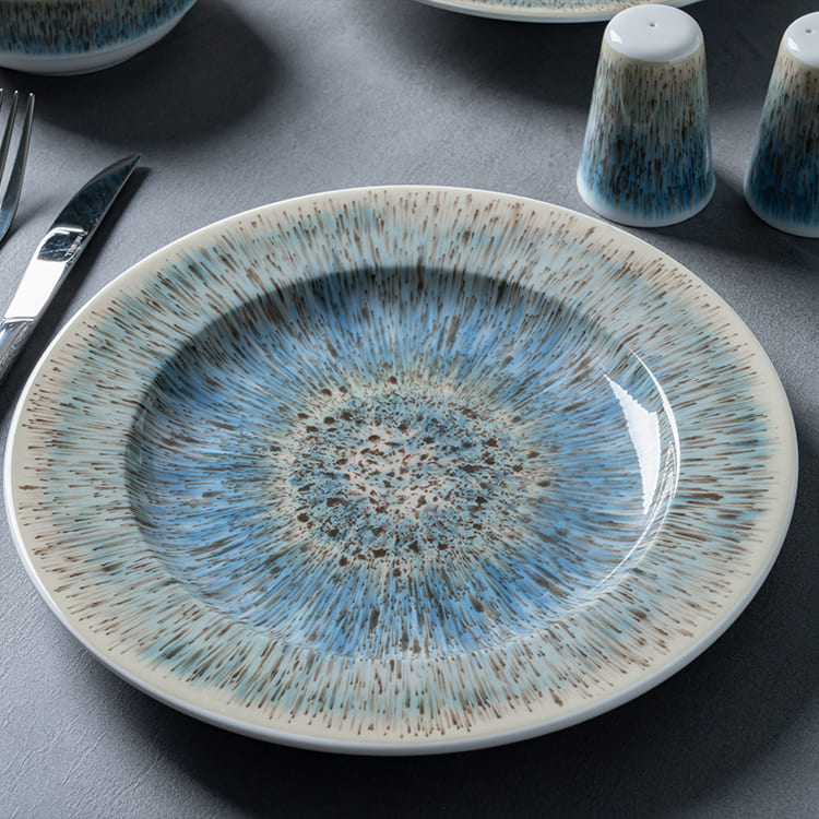 Premium Blue Ceramic Plates | Luxury Porcelain Dinnerware - Pito